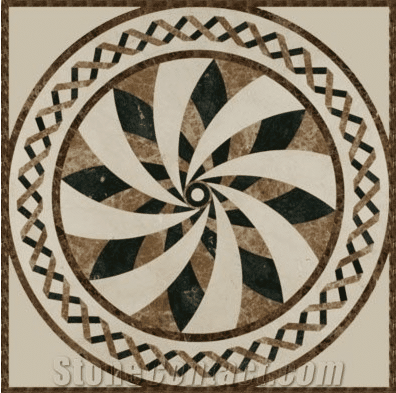 Custom Design Marble Water Jet Pattern